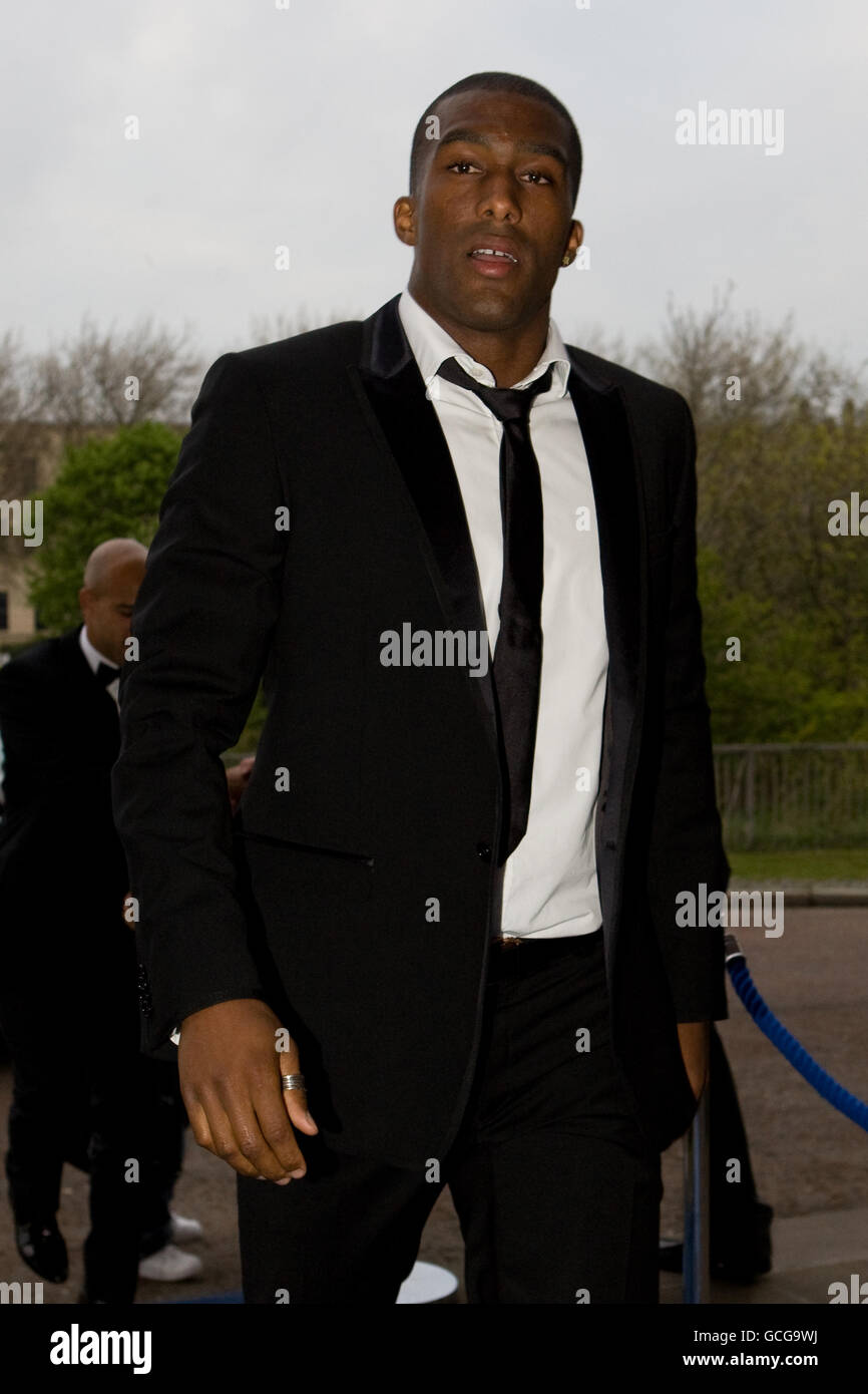 Everton's Sylvain Distin arriving for the Player of the Year Award ...