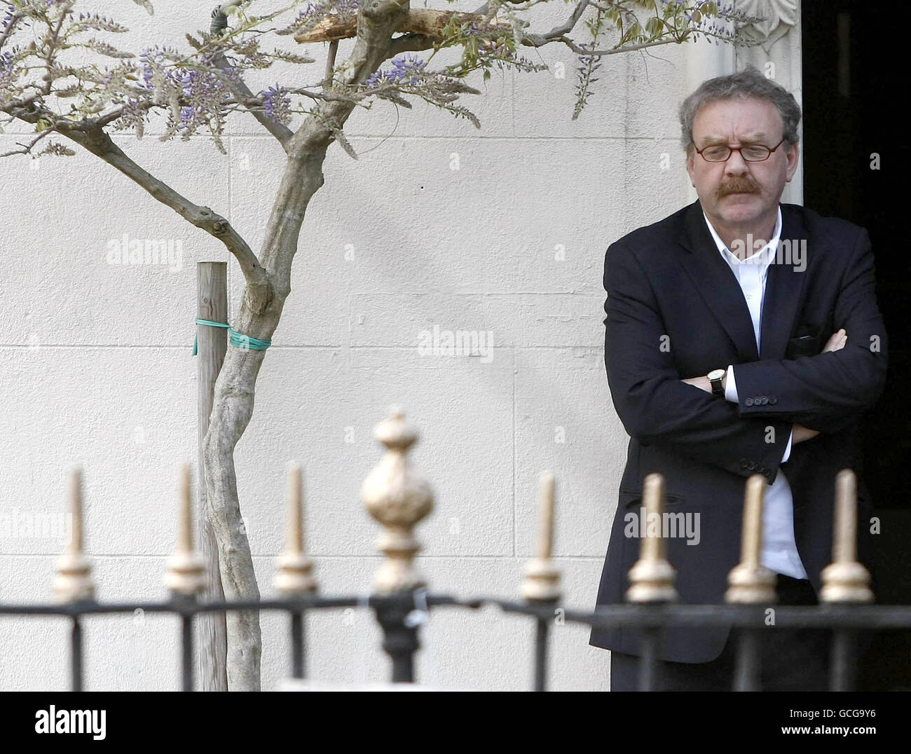 Michael Colgan, director of The Gate Theatre, arrives at Gerry Ryan's ...