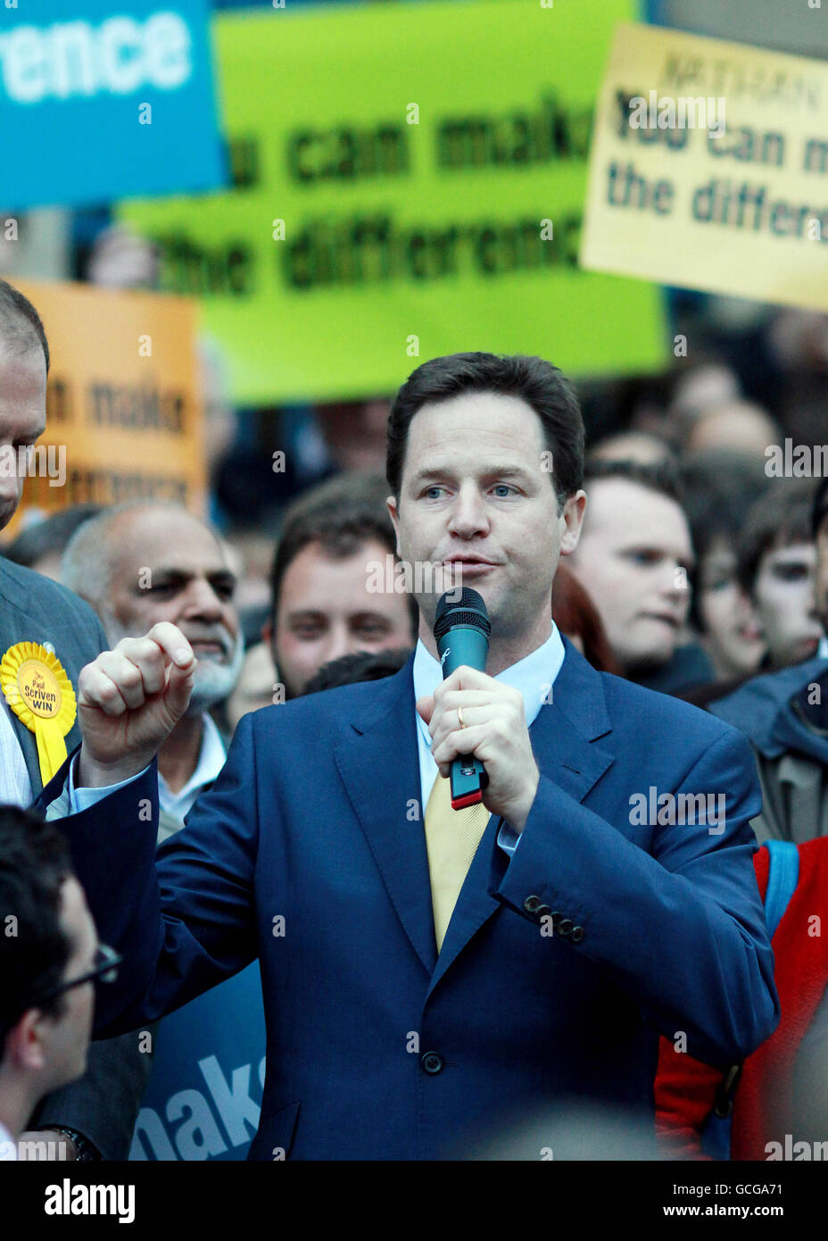 On the last full day of general election campaigning hi-res stock ...