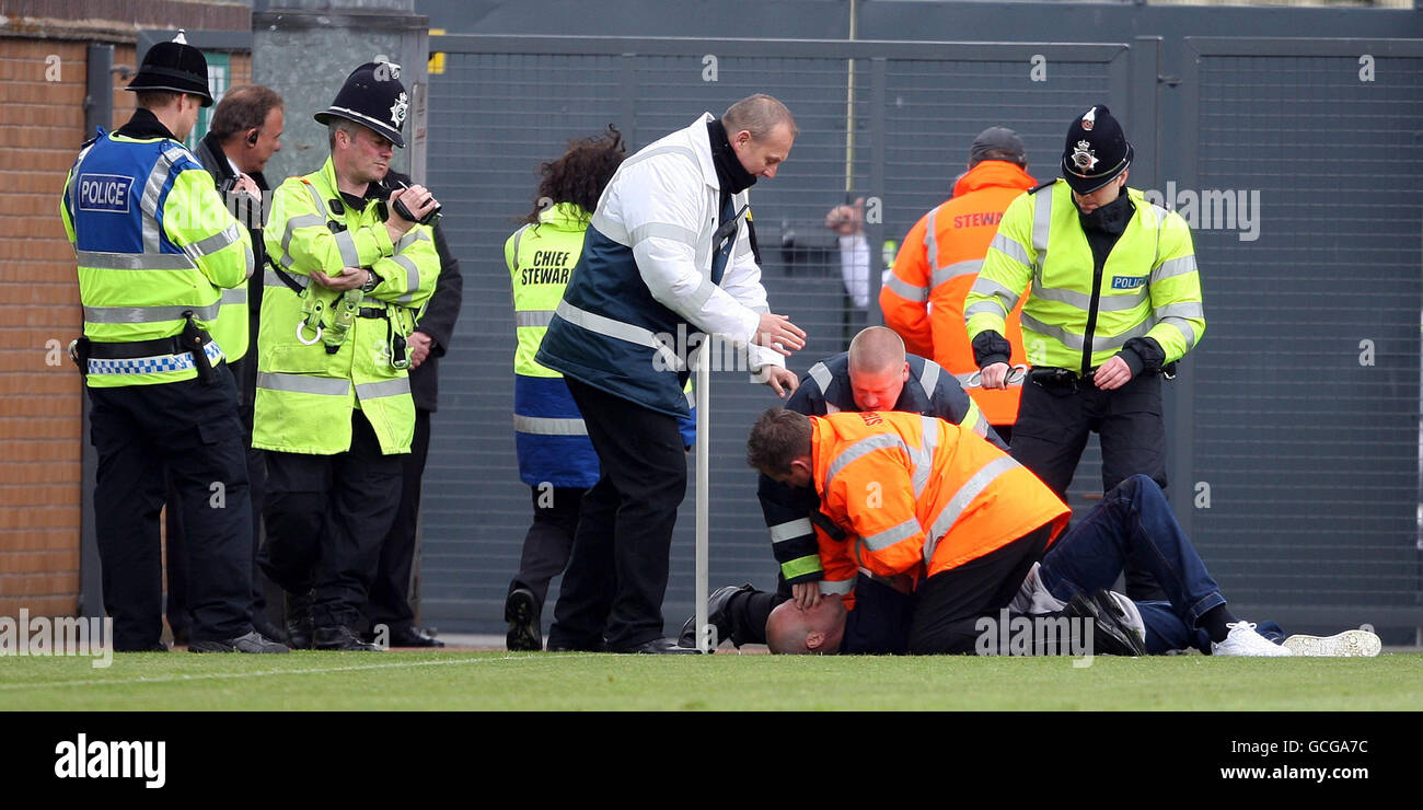 Soccer football full length police security High Resolution Stock ...