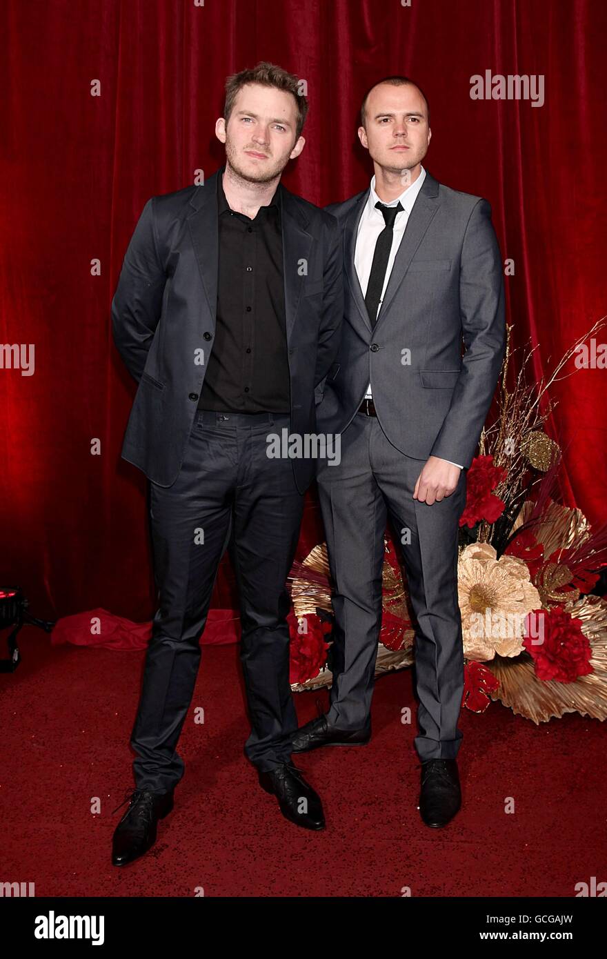 Matt Littler (left) and Darren Jeffries arriving for the 2010 British ...