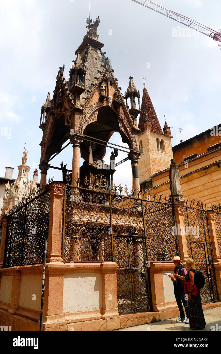 Verona, Italy. The Scaliger Tombs (Italian: Arche scaligere) is a group ...