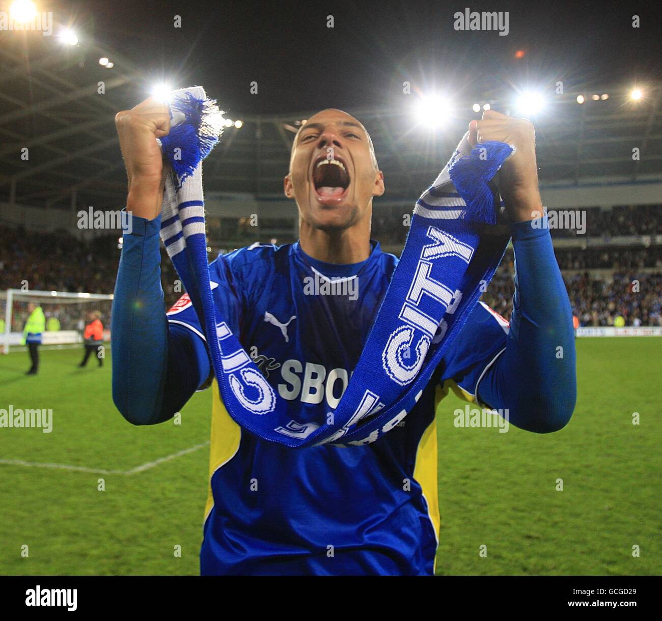 Cardiff citys jay bothroyd celebrates hi-res stock photography and ...