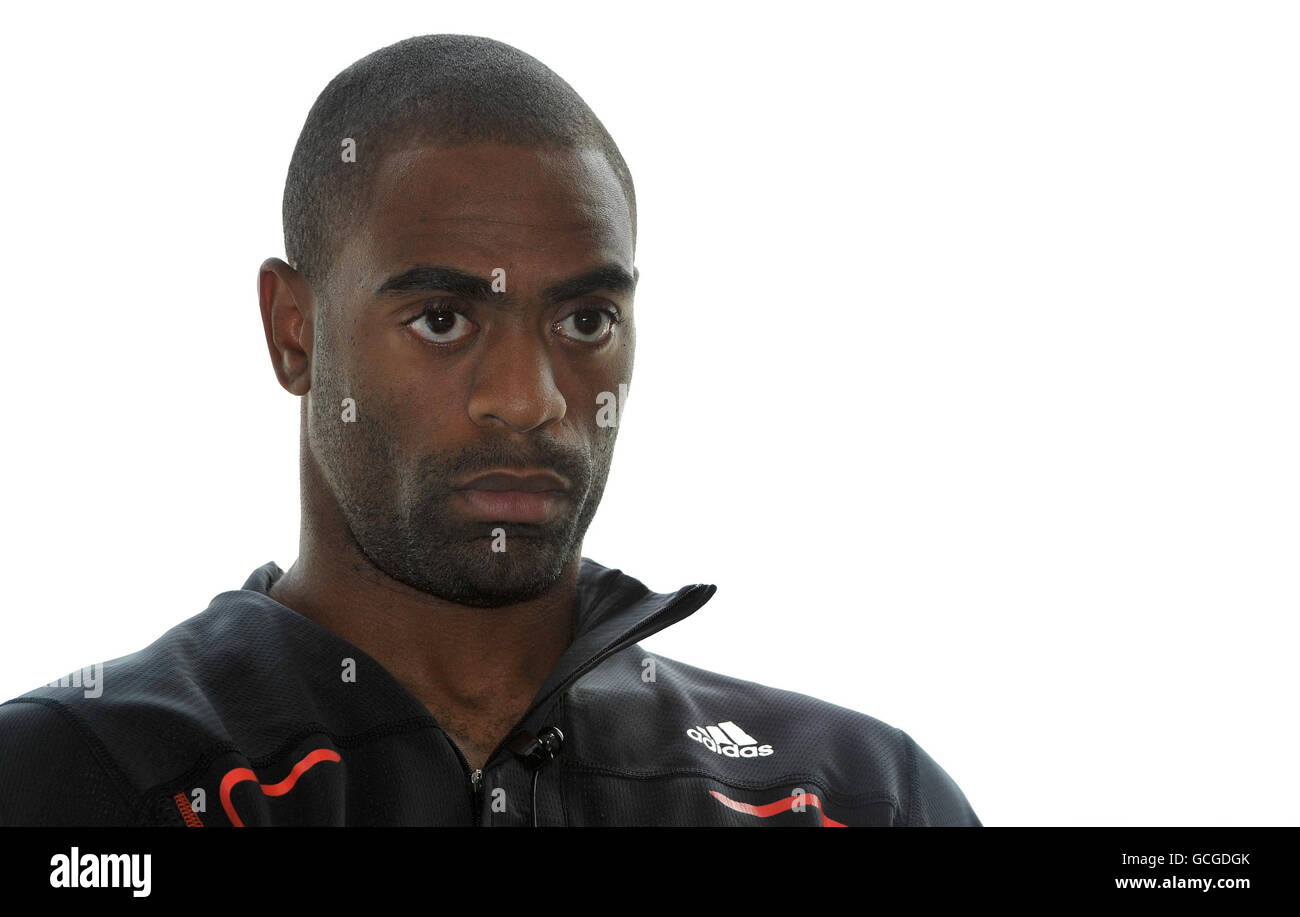 USA's sprinter Tyson Gay during the media call at the Hilton Hotel ...