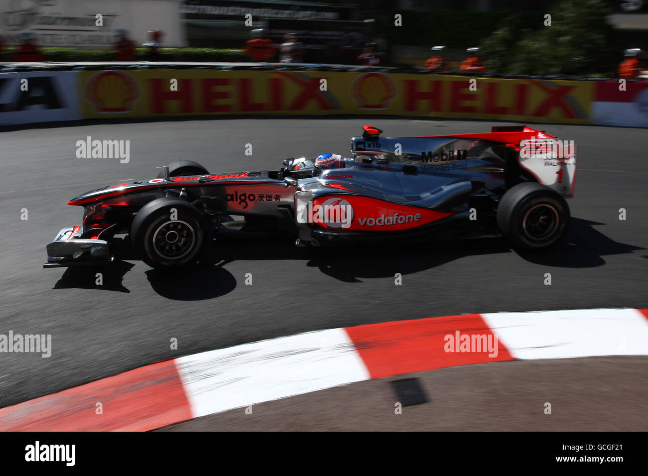 Mclarens jenson button monaco grand prix circuit de monaco hi-res stock ...