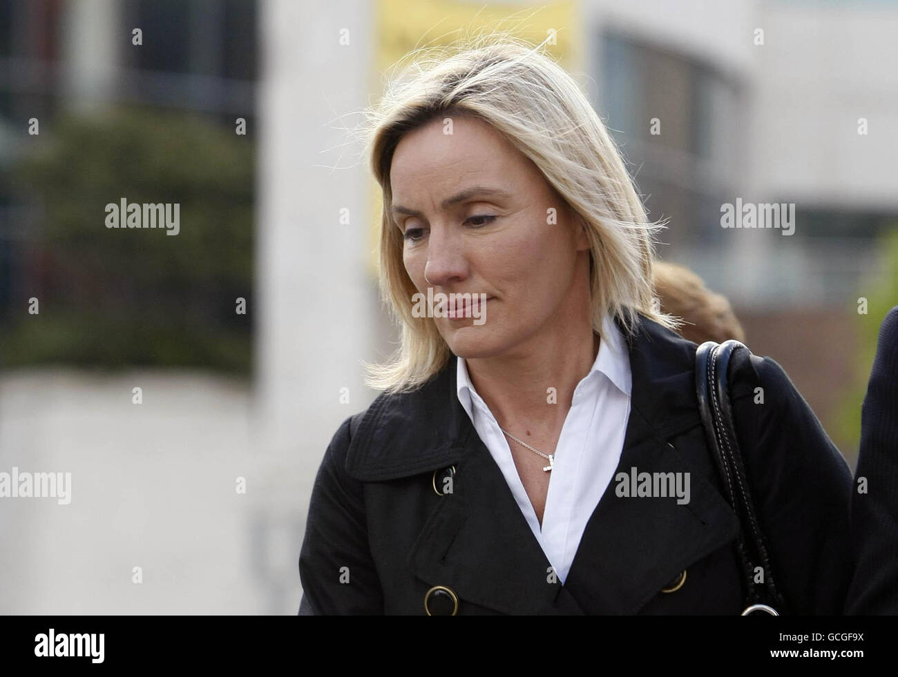 Hazel Stewart ex-lover of dentist Dr Colin Howell arrives for her trial ...