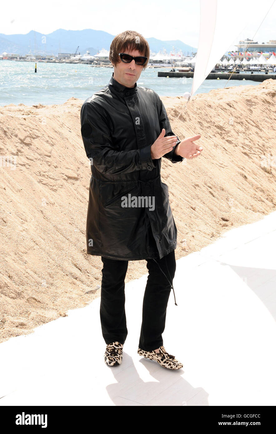 Liam Gallagher at a photocall to promote his newly formed production ...