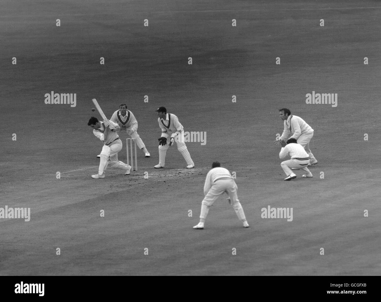 Nearly gives a catch to peter parfitt at slip hi-res stock photography ...