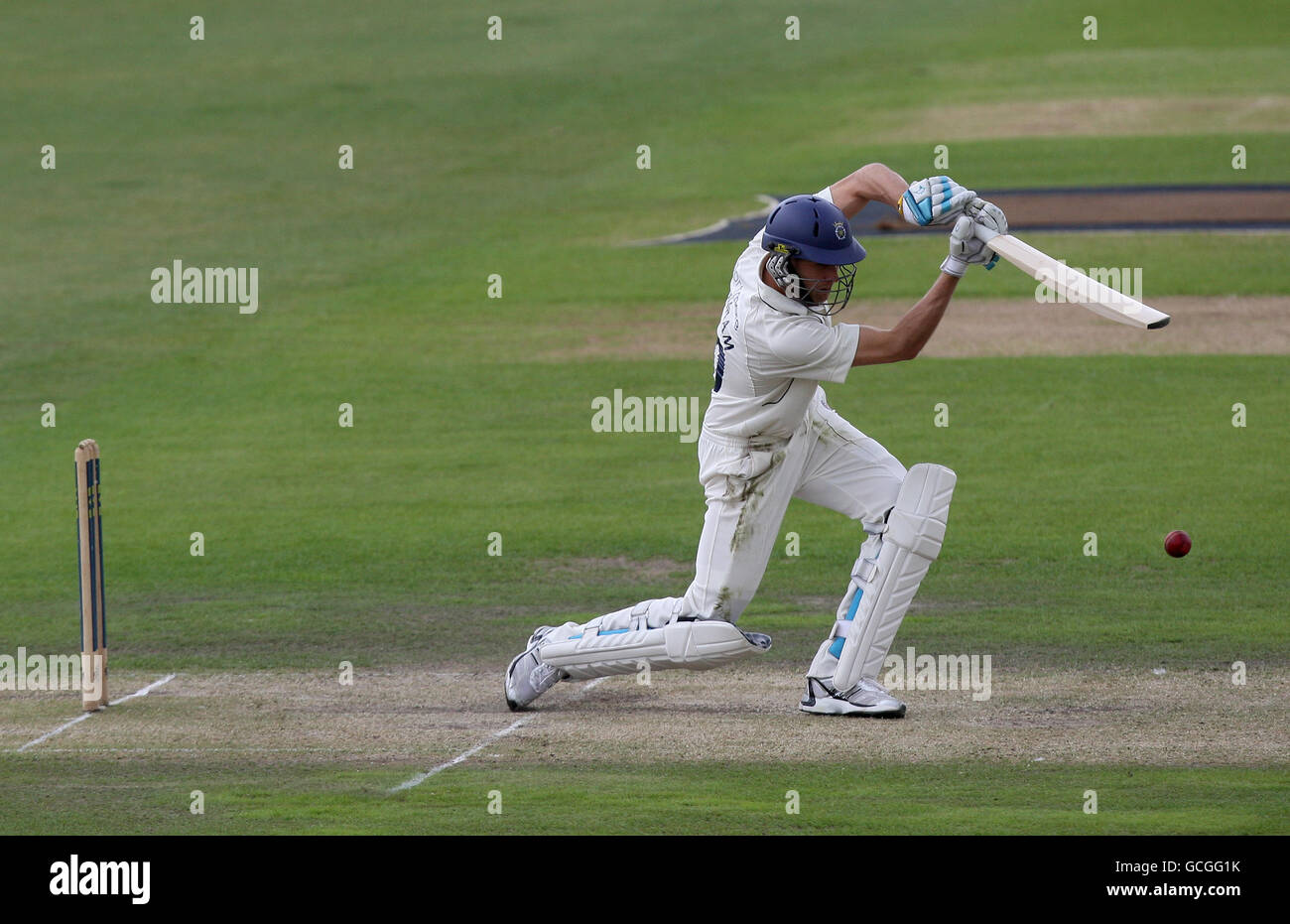 Hampshire's Chris Benham batting on his way to a score of 16 not out by ...