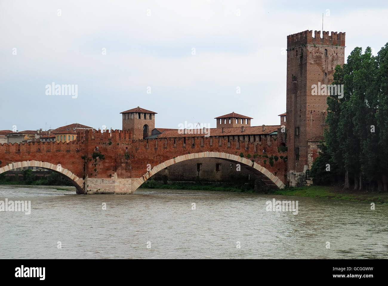 Verona, Italy. The Castelvecchio Bridge (Italian: Ponte di ...