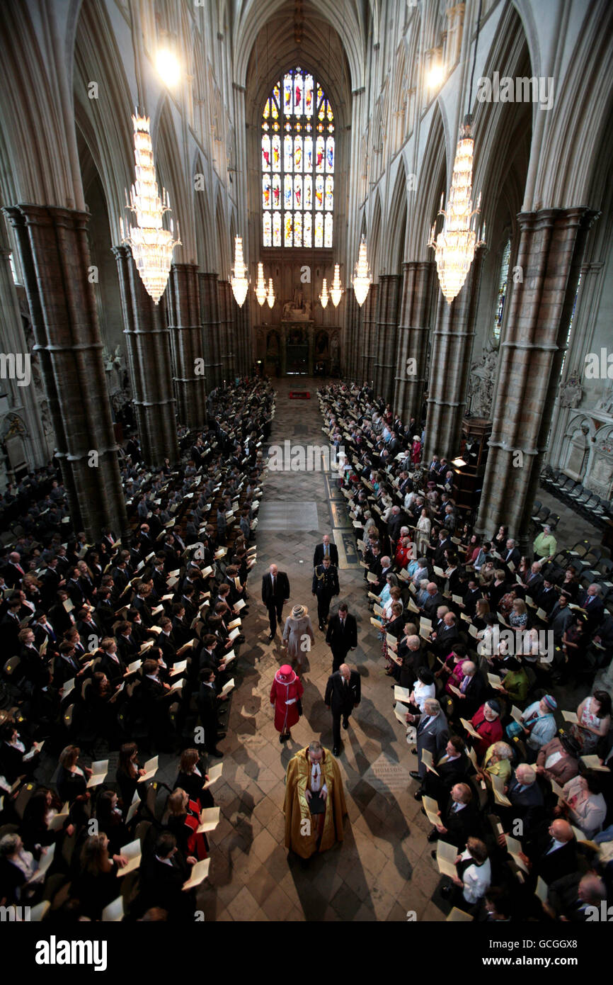 Royal couple visit Westminster Abbey Stock Photo - Alamy