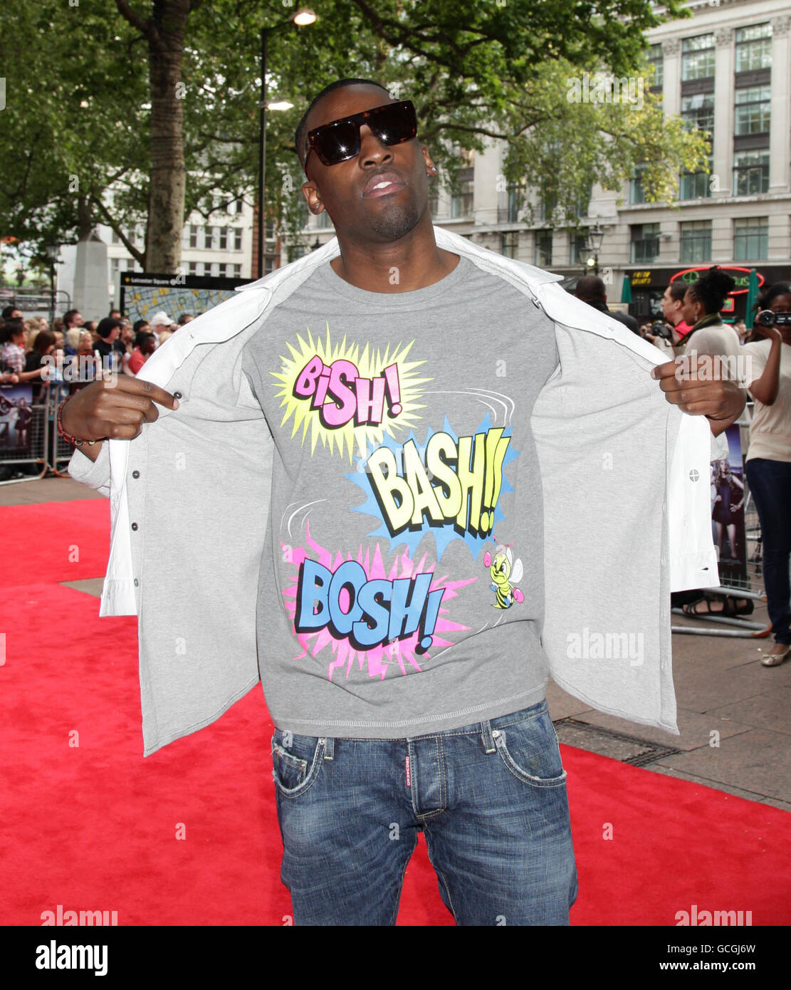 4.3.2.1 premiere - London. Bashy arriving for the world premiere of '4 ...