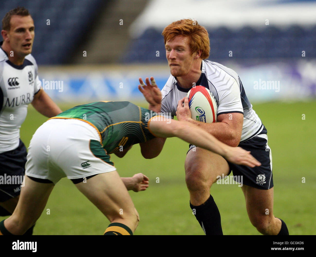 Scotland's Roddy Grant in action against South Africa during the ...