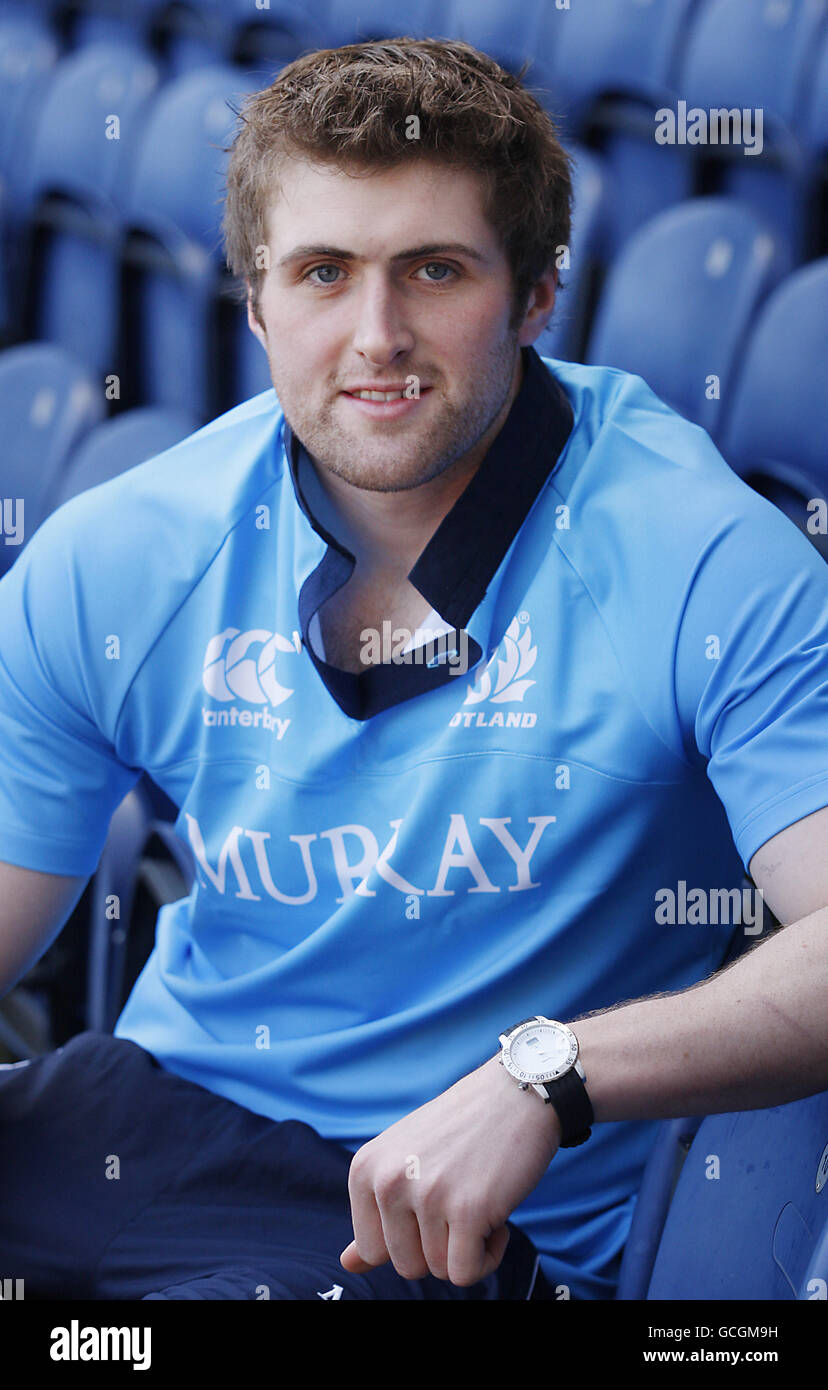 Rugby Union - Scotland XV Team Announcement - Murrayfield Stock Photo ...