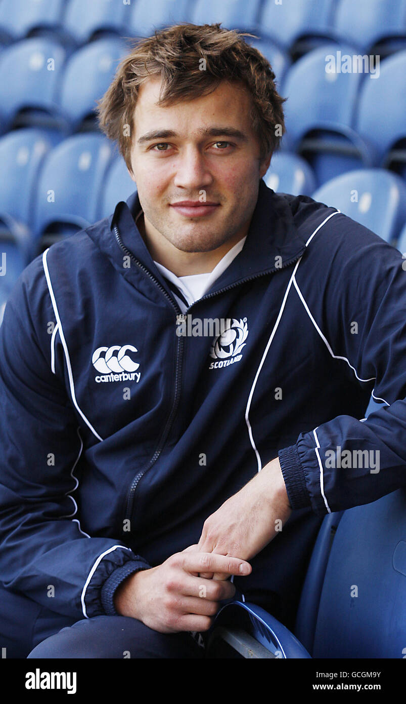 Rugby Union - Scotland XV Team Announcement - Murrayfield Stock Photo ...