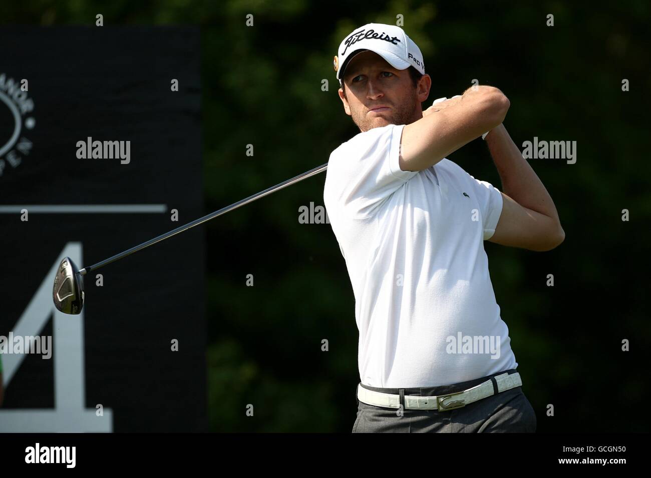 France's Gregory Bourdy in action during Round Two of the Celtic Manor Wales Open, at the Celtic ...