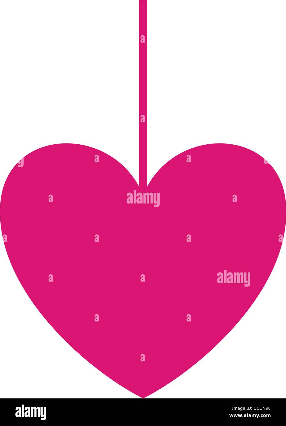 love heart shape romantic icon Stock Vector Image & Art - Alamy