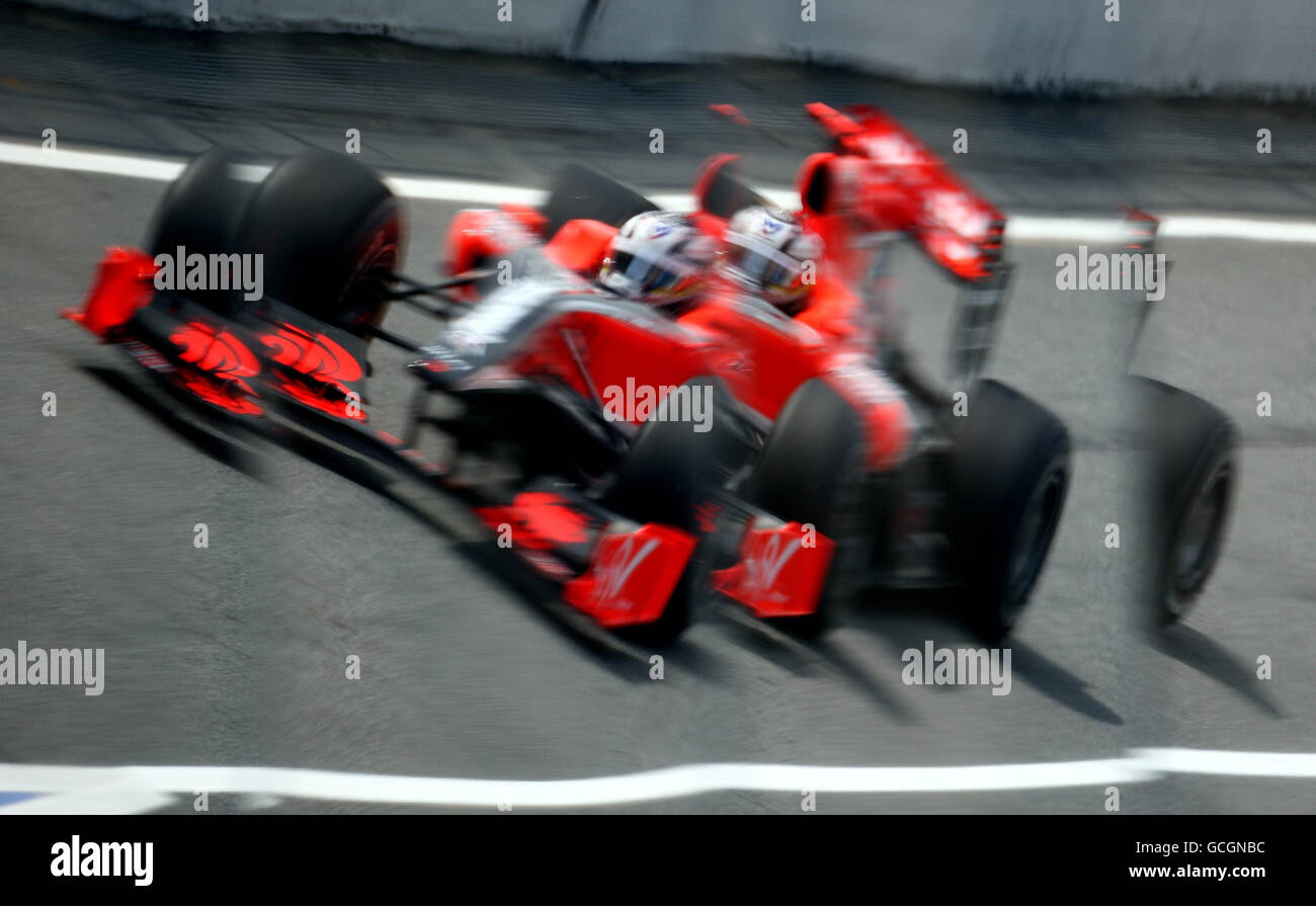 Auto spanish general view gv f1 racing driver drive car hi-res stock ...