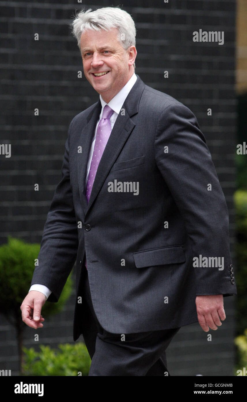 Andrew lansley 10 downing street in central london hi-res stock ...
