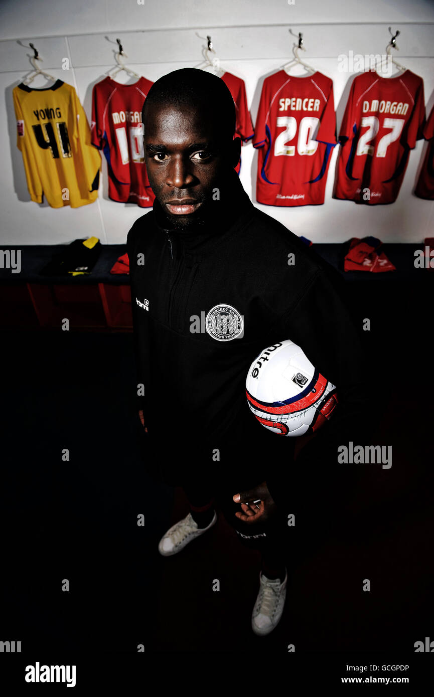 Aldershot Town's Damian Spencer in the dressing room at The EBB Stadium ...