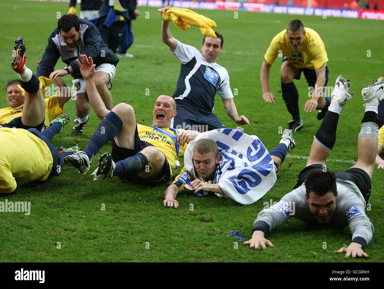 Blue square premier football hi-res stock photography and images - Alamy