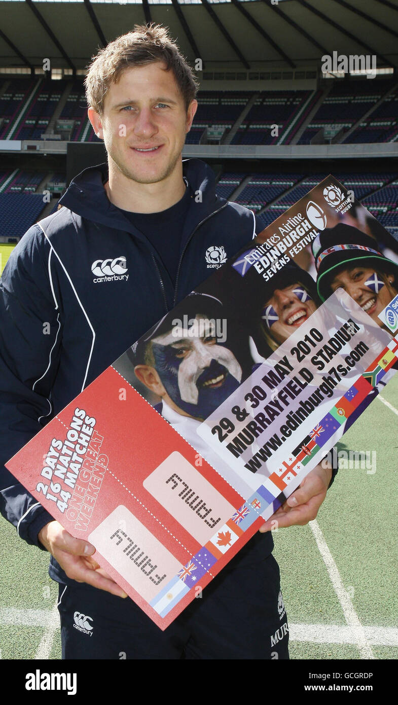 Scotland 7s mark robertson during the squad announcement at murrayfield ...