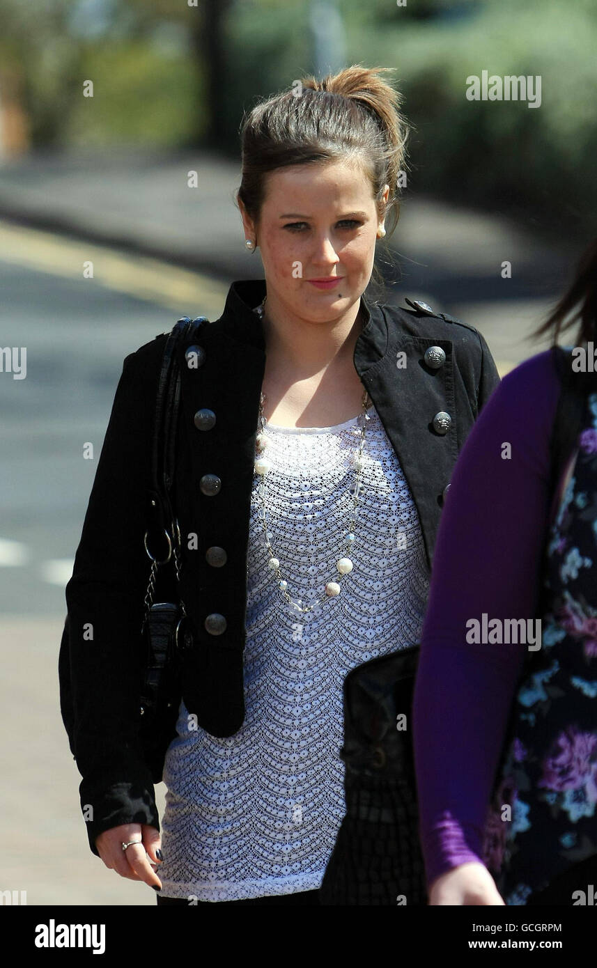 Laura Hall arrives at Redditch Magistrates court where she answered a ...