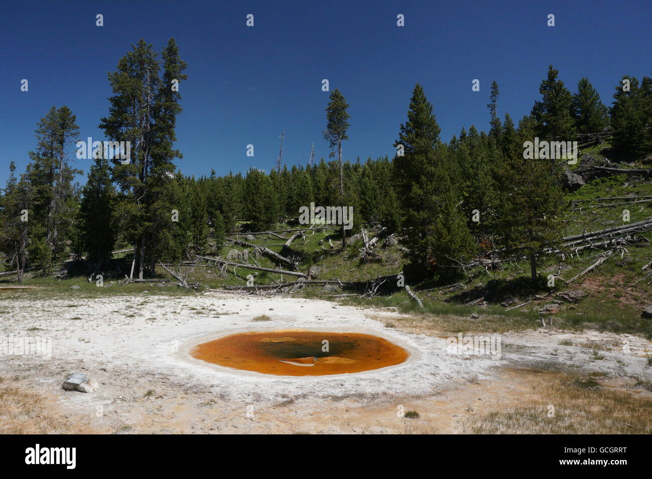 Yellowstone hot spring landscape hi-res stock photography and images ...