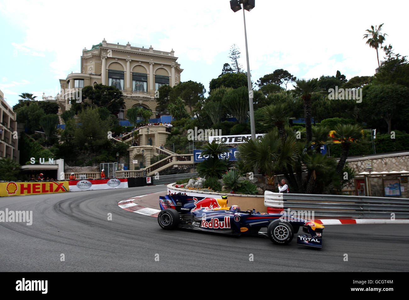 Red Bull driver Mark Webber in action during the Monaco Grand Prix at ...