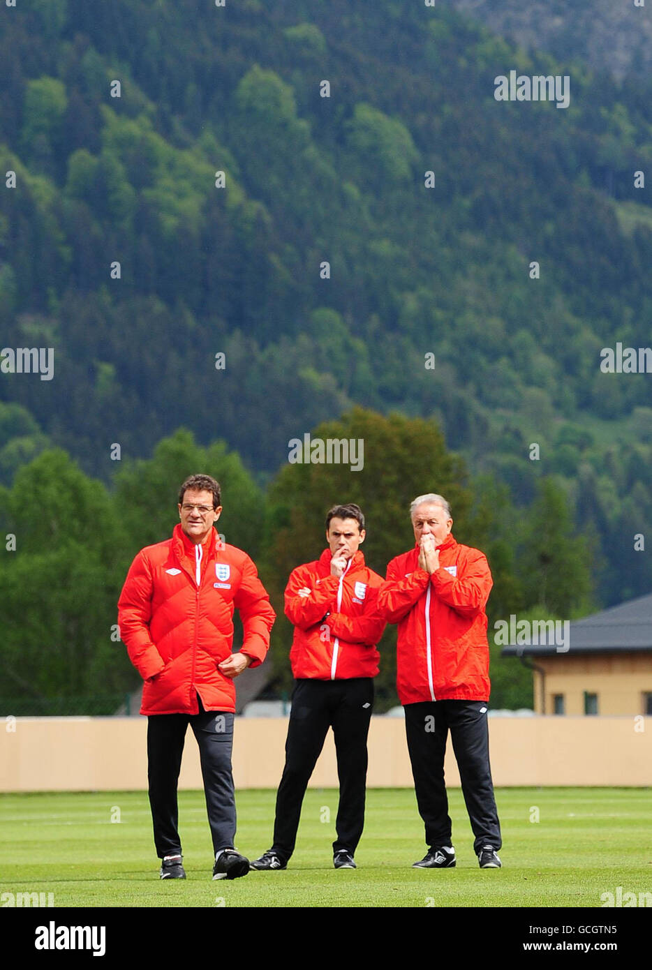 England manager Fabio Capello (left) with assistant coach Italo ...
