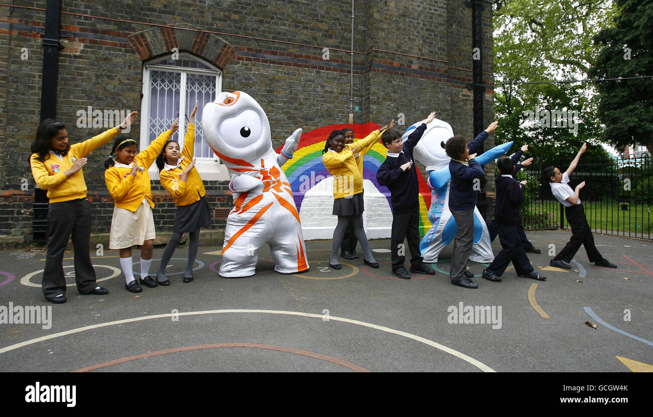 The launch of the London 2012 Olympic and Paralympic mascots - Wenlock ...