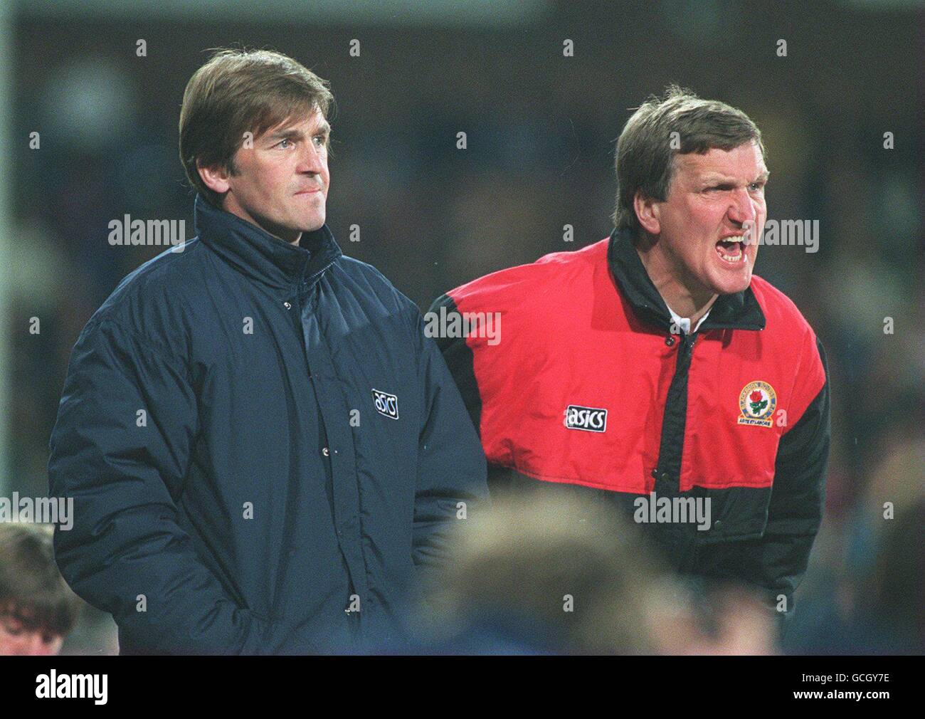 Blackburn rovers with assistant ray harford hi-res stock photography ...