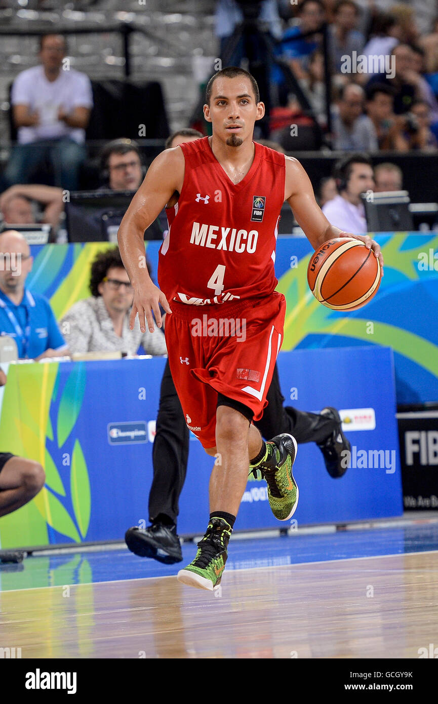Paul Stoll in action during the basketball FIBA Olympic qualifying ...