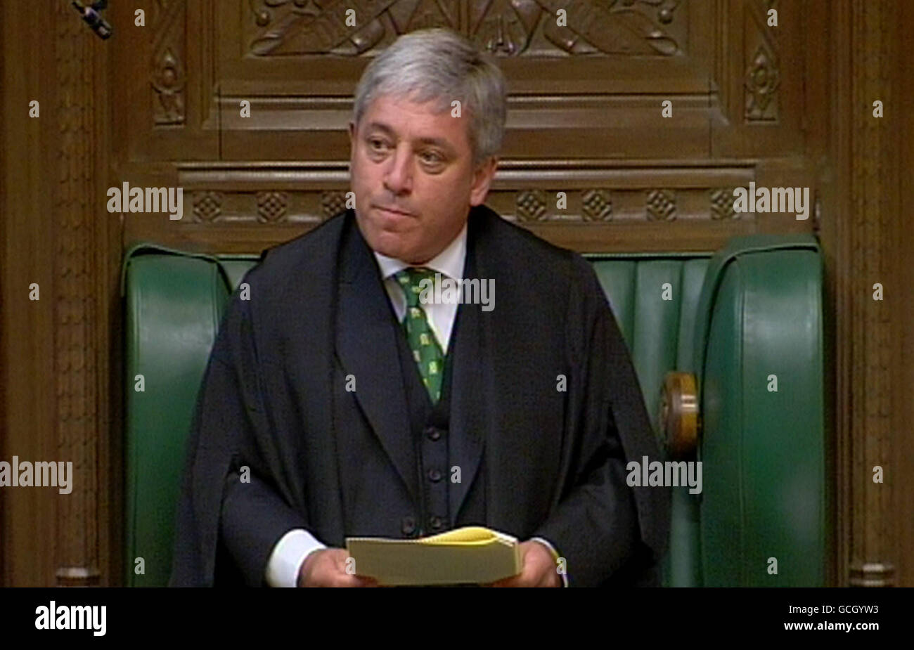 Speaker of the House of Commons John Bercow makes a statement following ...