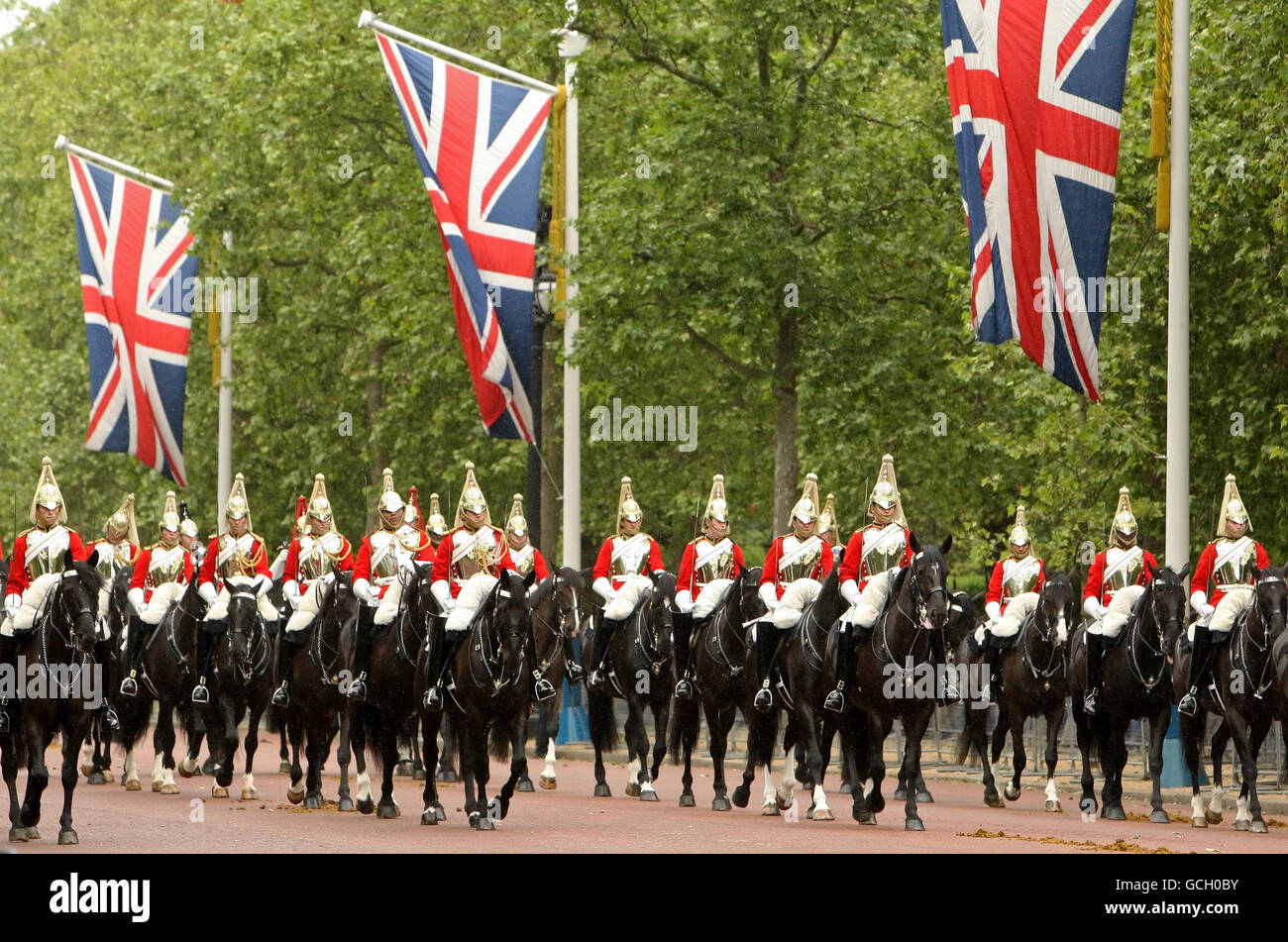 Colonel's Review of the Trooping the Colour Parade Stock Photo - Alamy
