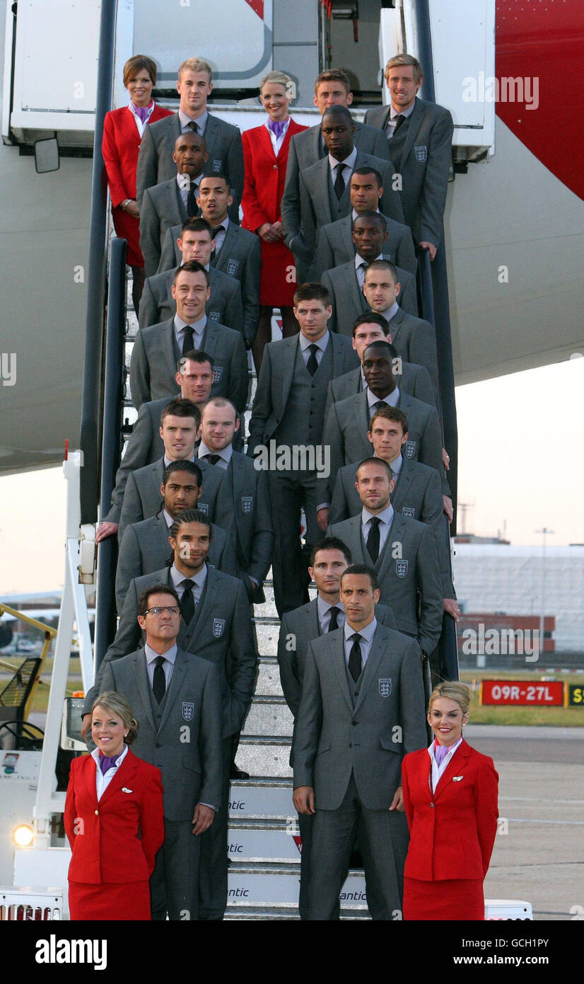 The England squad (from bottom left, clockwise) manager Fabio Capello ...