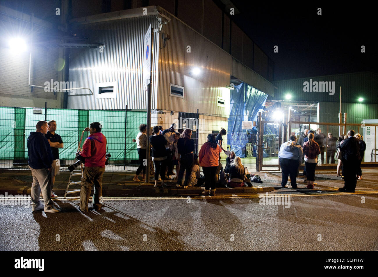 Autograph hunters outside Fountain studios, London, where Britain's Got ...