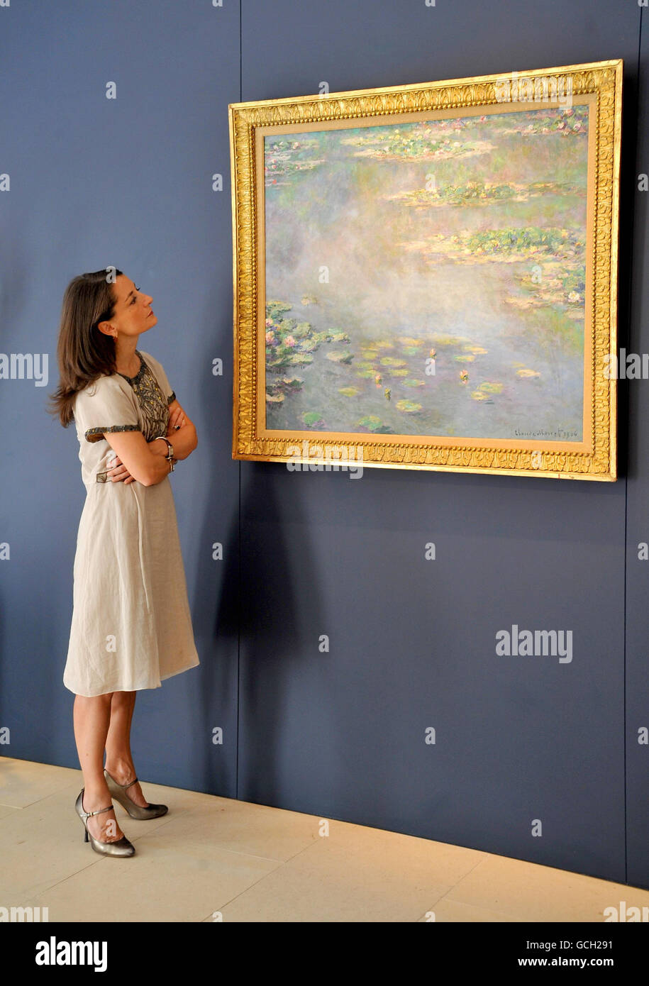 The head of sale for the impressionist art evening sale hi-res stock ...