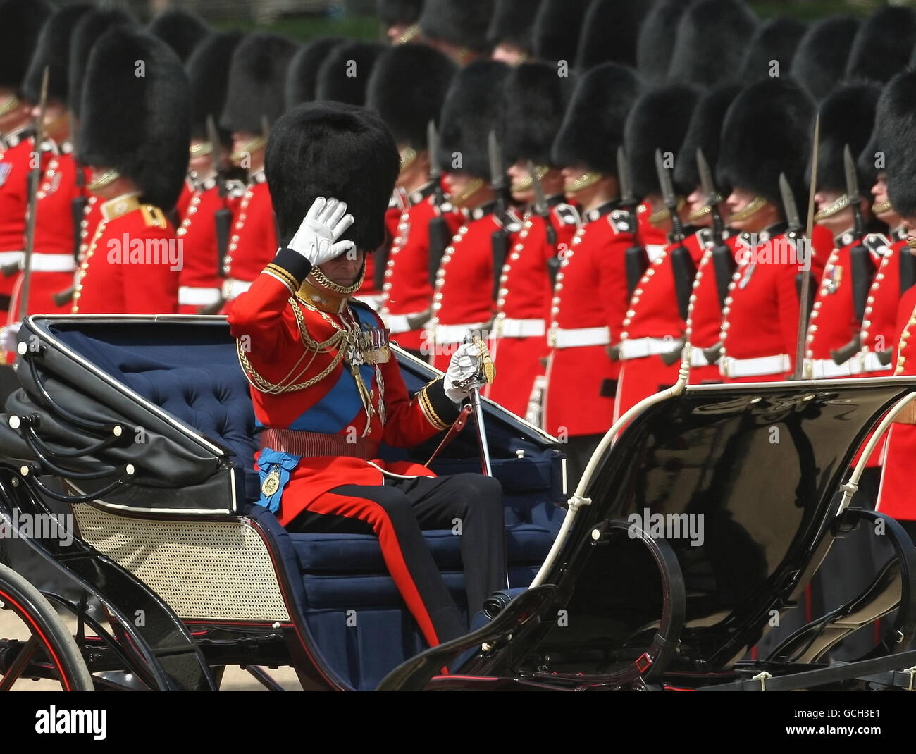 Colonel's Review of the Trooping the Colour Parade Stock Photo - Alamy