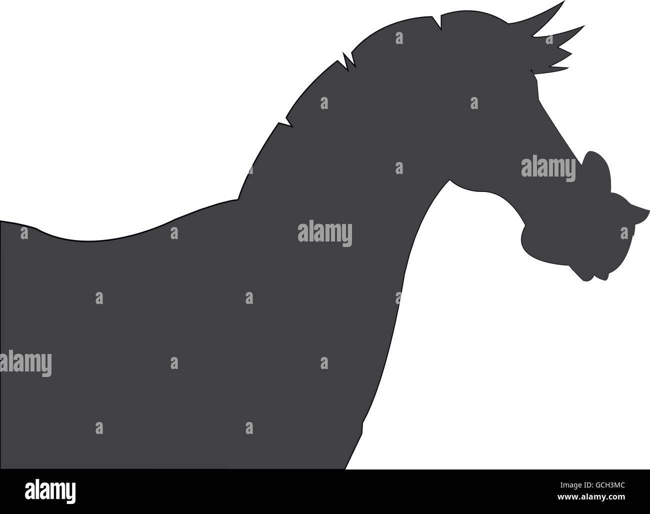 horse cartoon silhouette icon Stock Vector Image & Art - Alamy