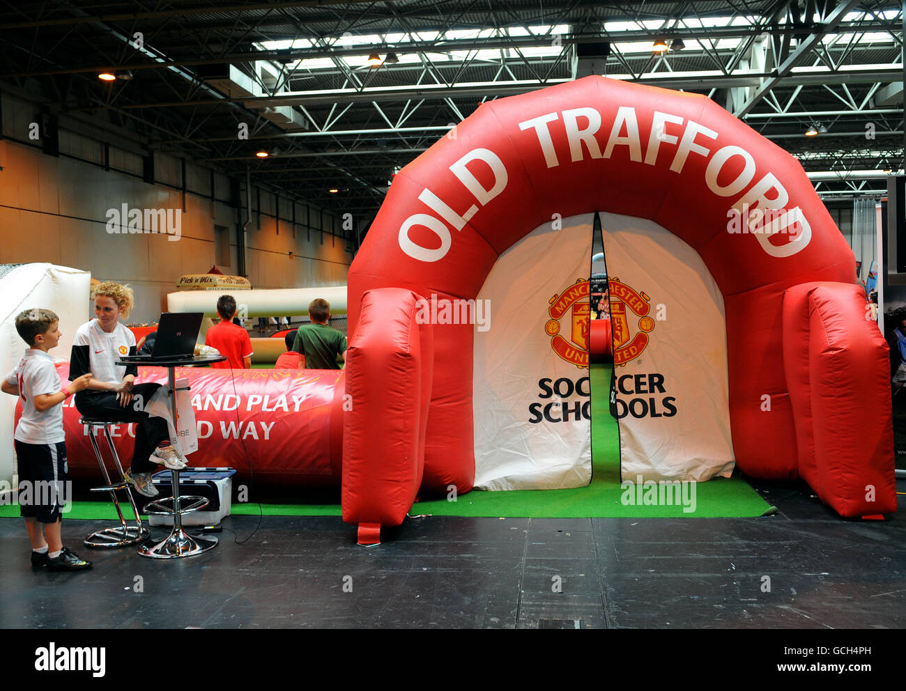 General view of the MAnchester United stand at Grass Roots Football ...