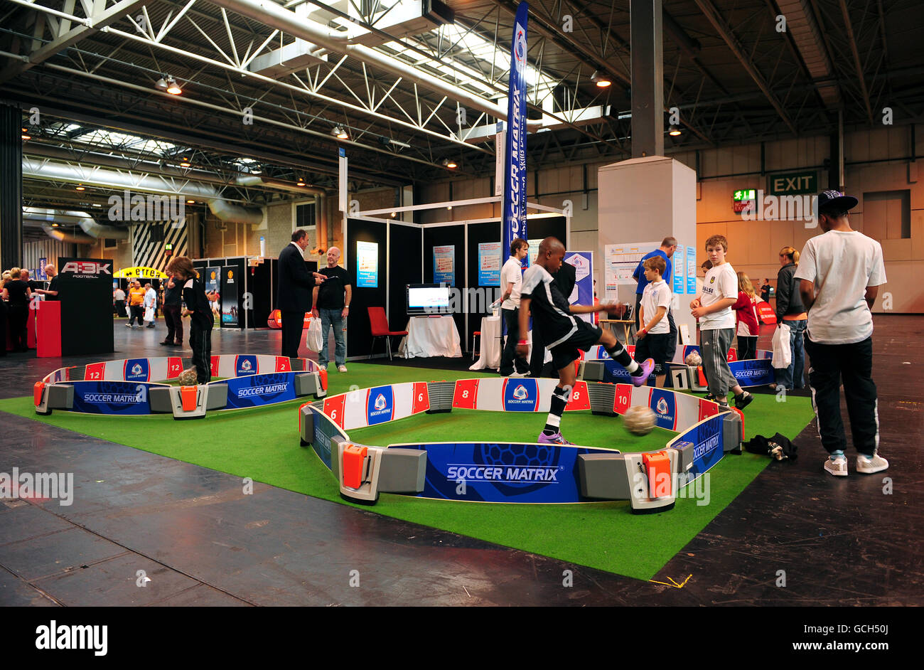 General view of the Soccer Matrix stand at Grass Roots Football Live ...