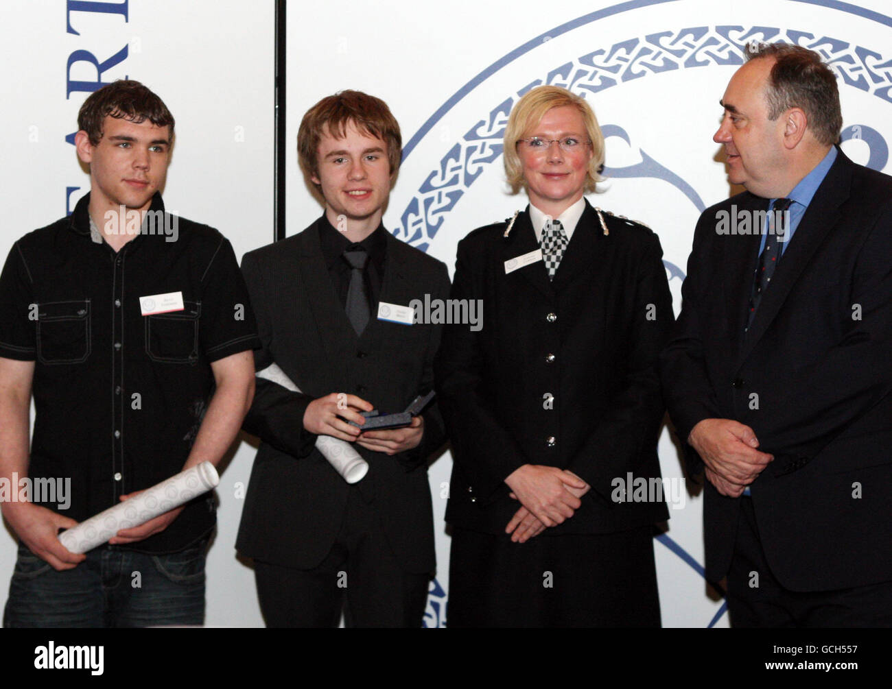 (Left - right) Ricci Foreman, David Bruce collect their awards from ...