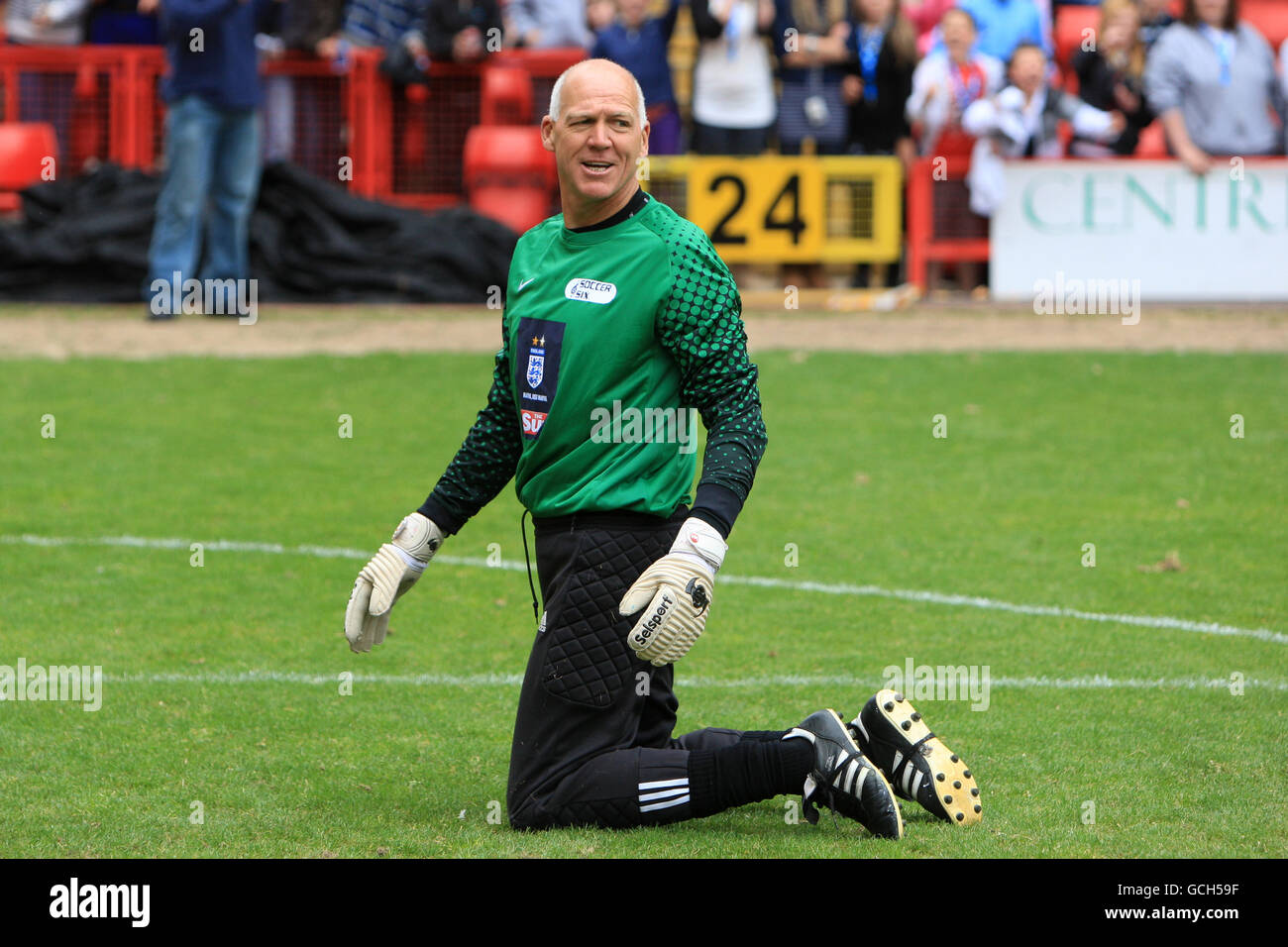 Former Charlton Athletic goalkeeper Bob Bolder during the Soccer Six ...