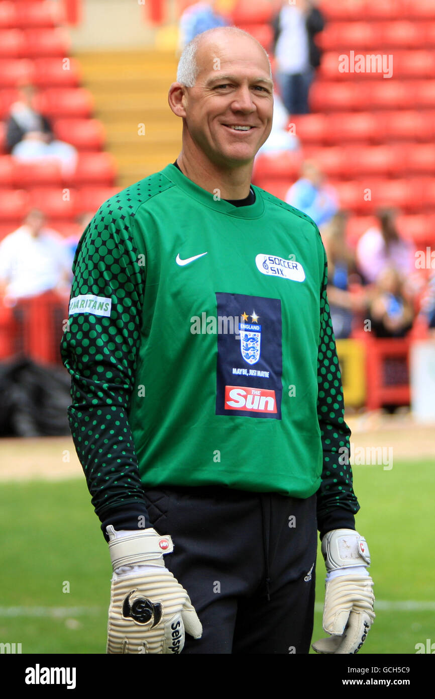 Former Charlton Athletic goalkeeper Bob Bolder during the Soccer Six ...