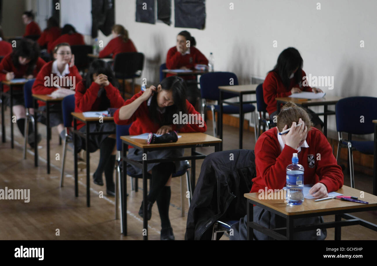 Students sitting exams Stock Photo - Alamy