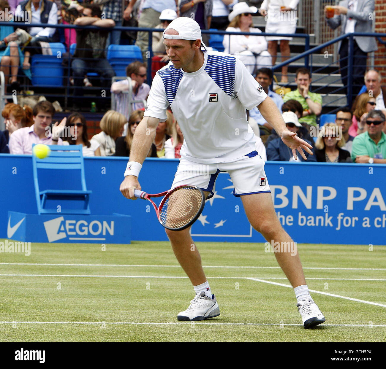 Germany's Rainer Schuettler in action during the AEGON Championships at ...