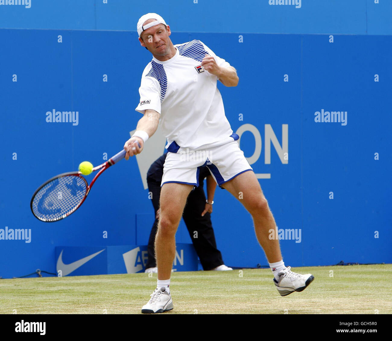 Germany's Rainer Schuettler in action during the AEGON Championships at ...
