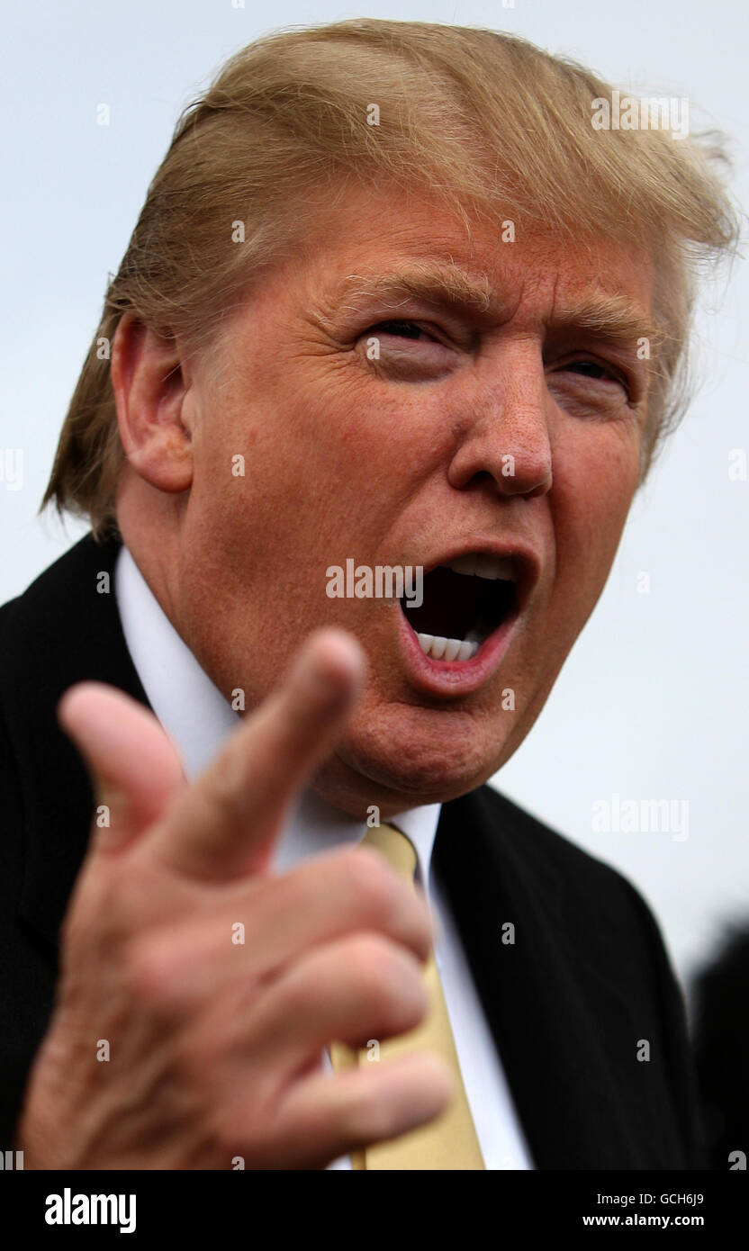 Donald Trump on the Menie Estate, where his controversial luxury golf ...