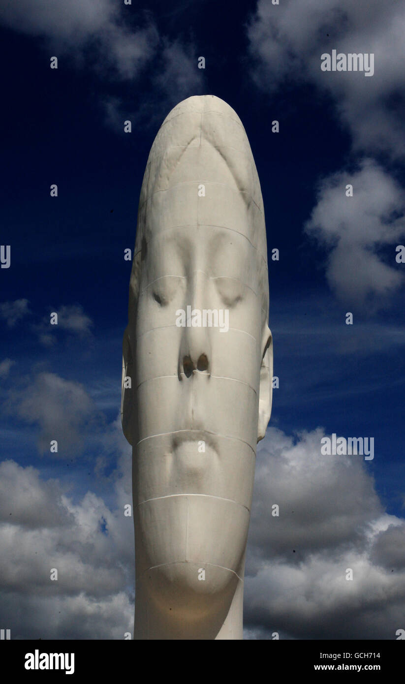 Landmarks - Dream Statue - St Helens Stock Photo - Alamy